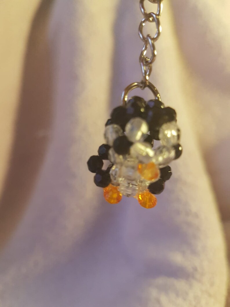 Beaded Penguin Keychain - Etsy