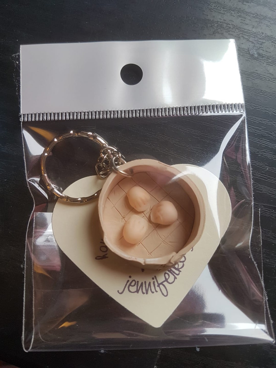 Polymer Clay Dimsum Shrimp Dumpling Ha Gao keychain - Etsy.de