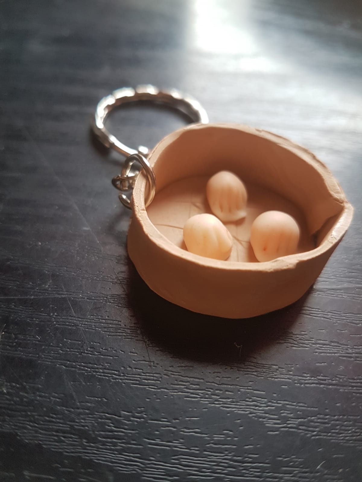 Polymer Clay Dimsum Shrimp Dumpling Ha Gao keychain - Etsy.de