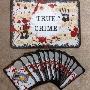 True Crime (mystery) Scratch Off/roll&save Savings Challenge Card Set ...