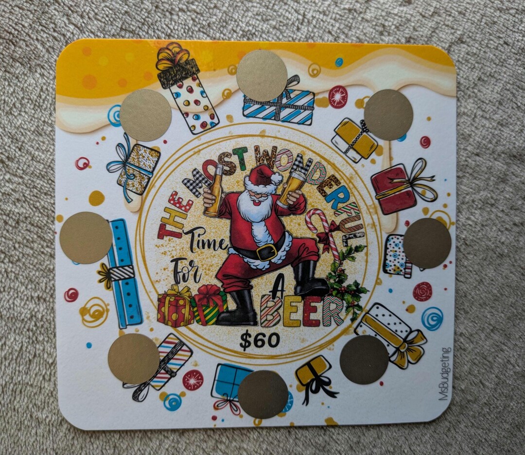 Wonderful Time for a Beer Scratch off Savings Challenge - Etsy
