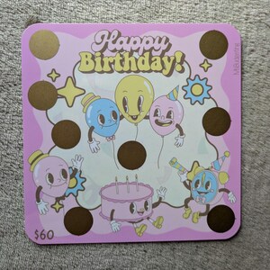 Retro Birthday Scratch off Savings Challenge - Etsy