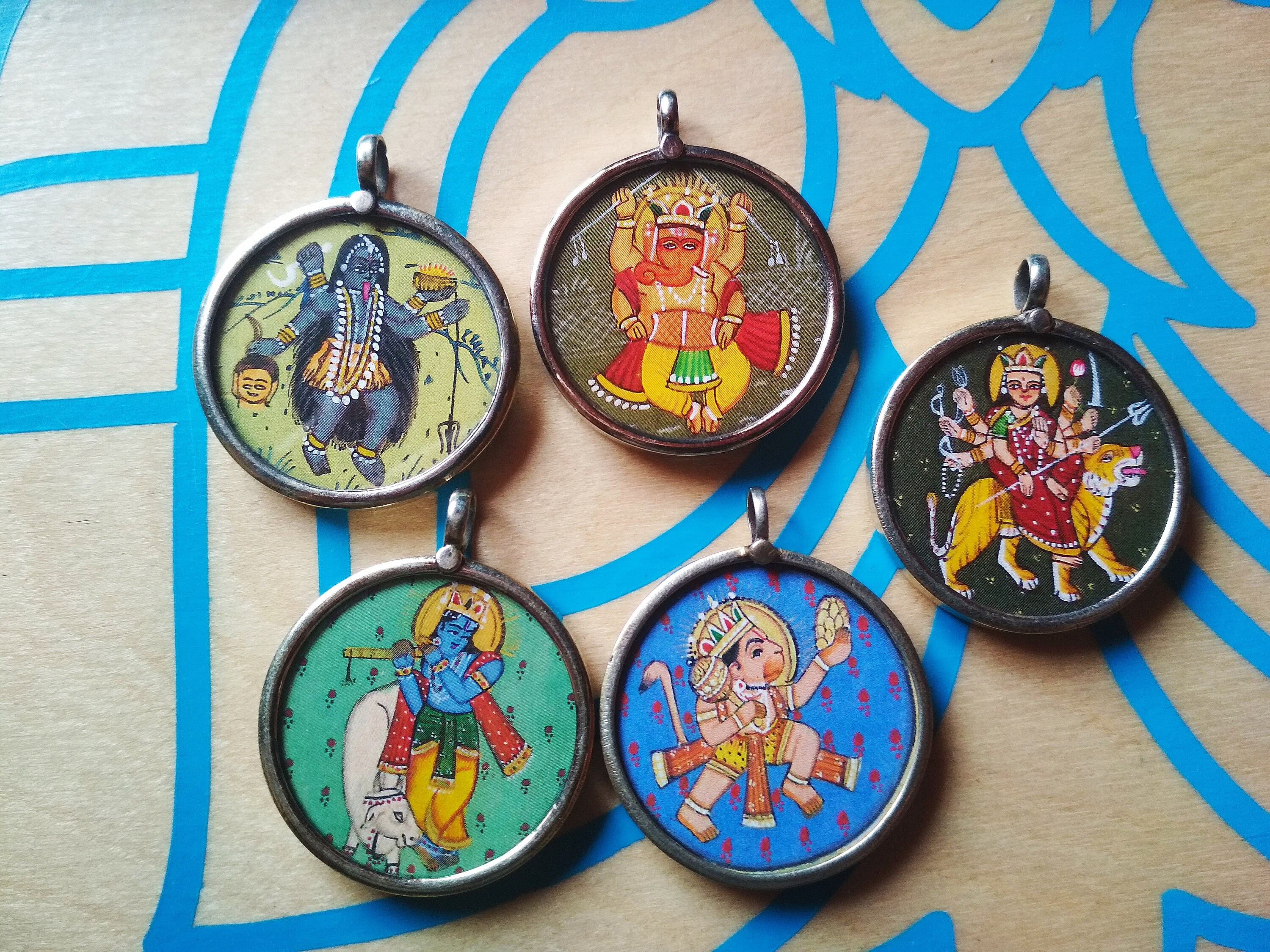 Hindu Gods Pendants - Etsy