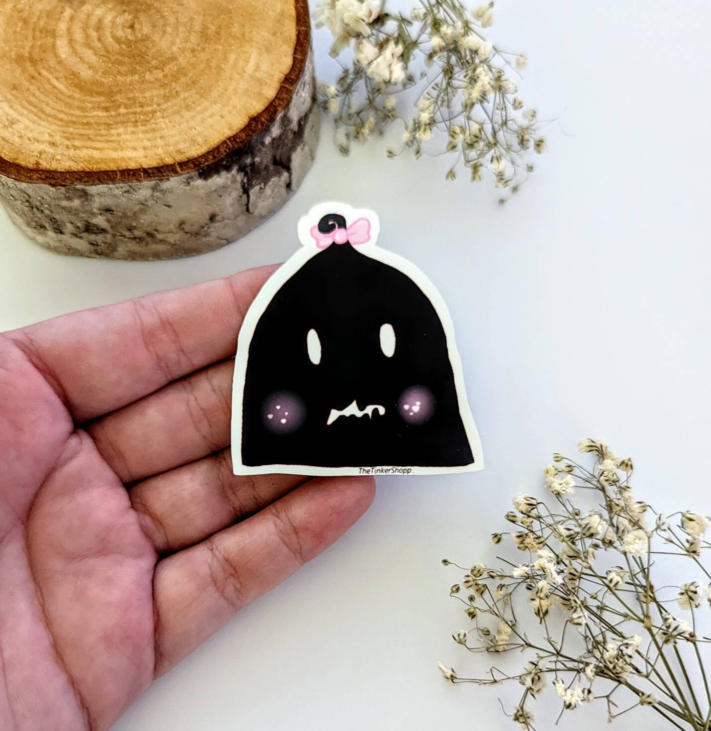 Cute Krobus With Bow (stardew Valley) - Waterproof Die Cut Vinyl ...