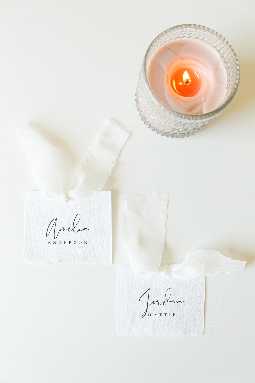 Printed Name Cards | Handmade Paper - Etsy