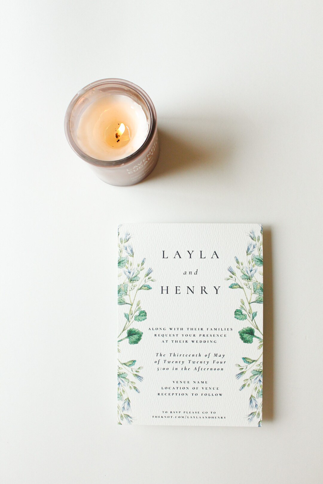 Layla Printed Wedding Invitation Set - Etsy