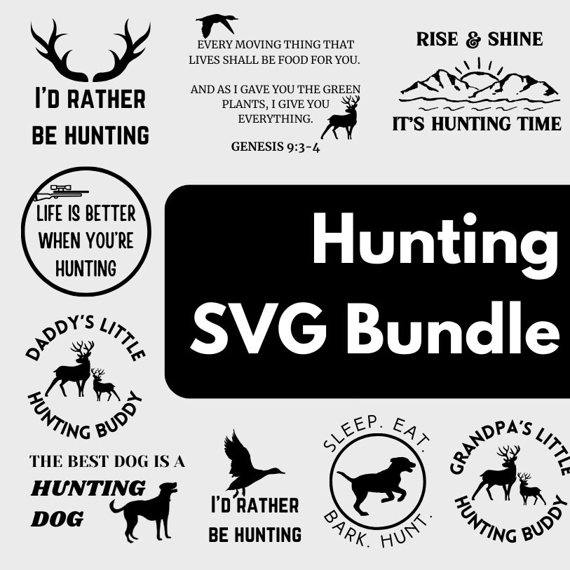 Hunting SVG Bundle Deer Hunting SVG Files Duck Hunting Svg - Etsy