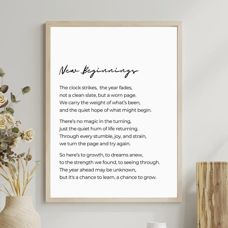 New Beginnings Quotes | New Years Poem New Years Quote New Year Poetry ...