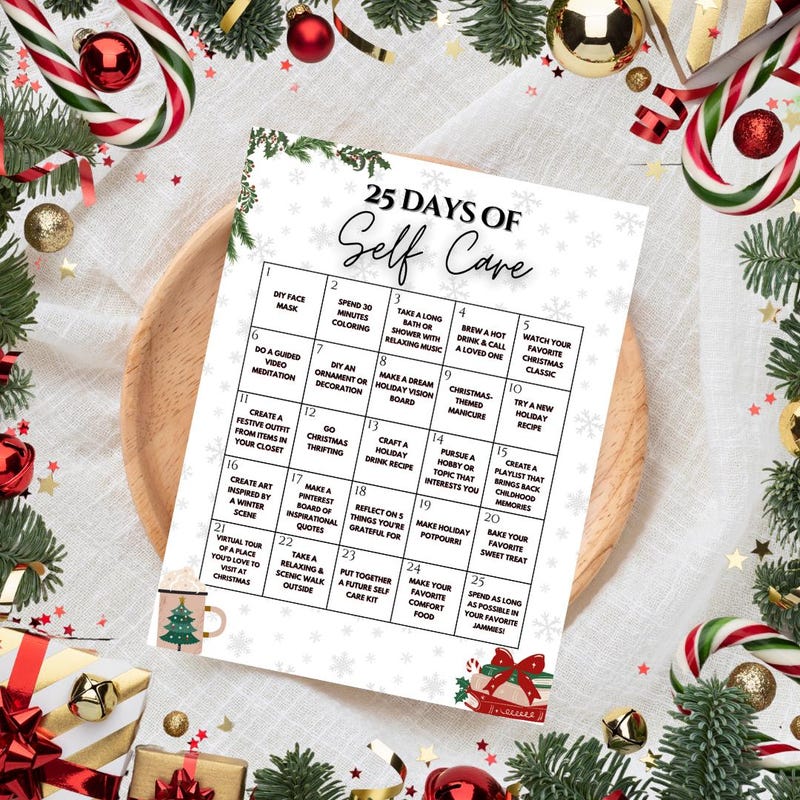 Self Care Advent Calendar Etsy