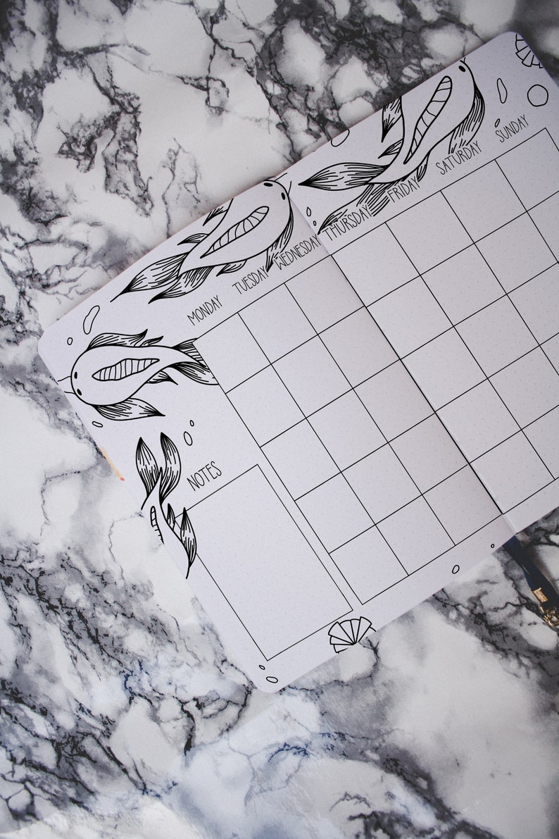 Koi Fish Journal Printable Set for Journal or Planner Any - Etsy