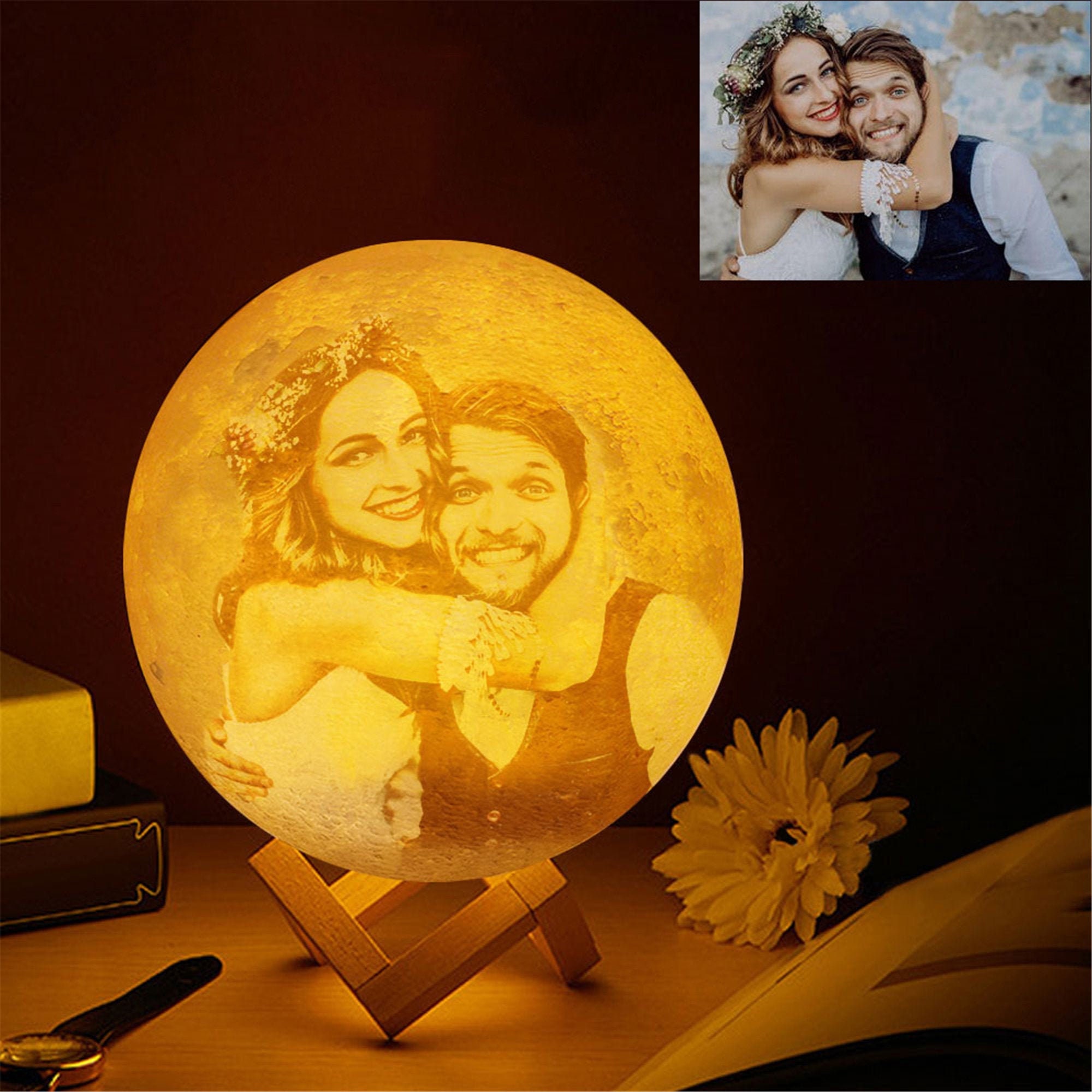 3D Print Moon Light Lamp / Custom Moon Lamp / Personalized | Etsy