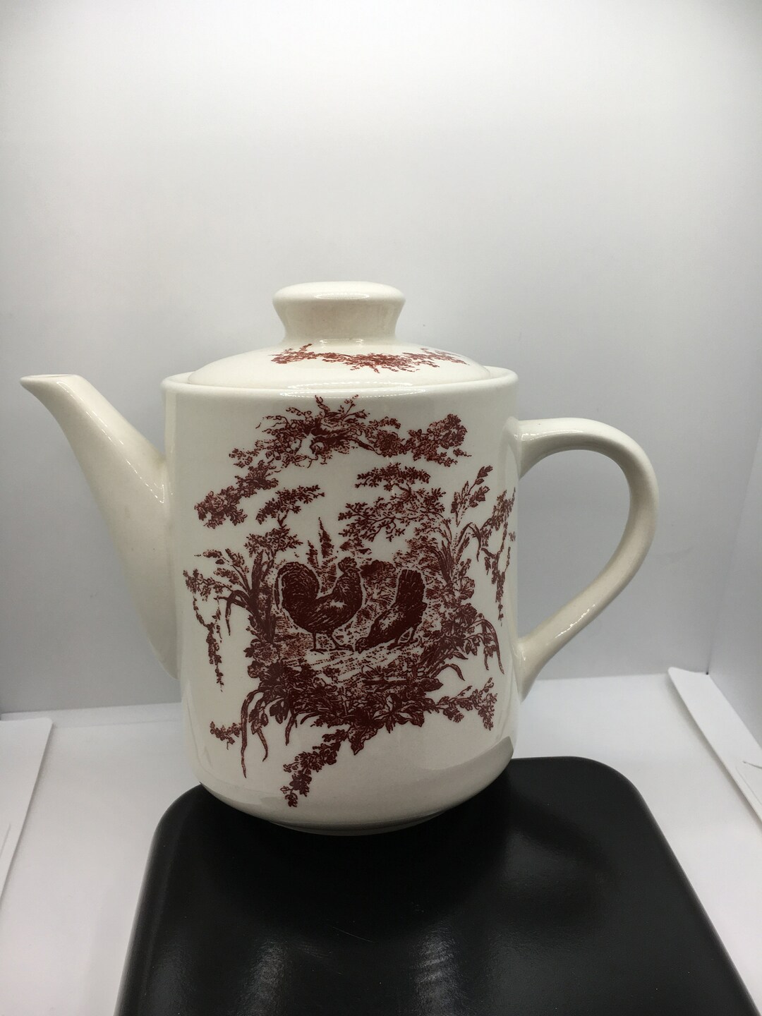 Rooster Tea Pot Holds Over 4 Cups NO Damage California Pantry Pottery ...