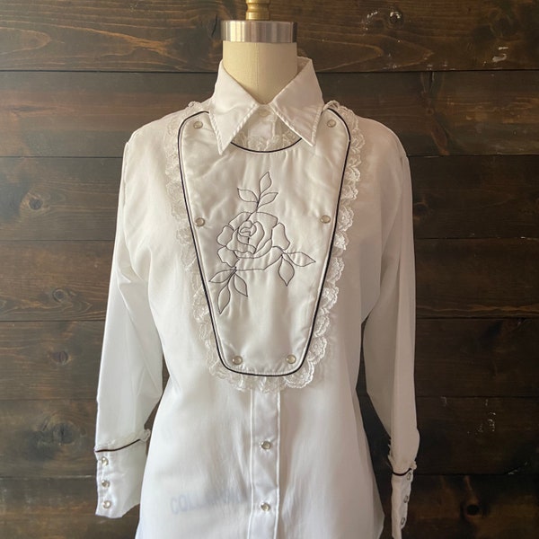 Western Bib Shirt - Etsy