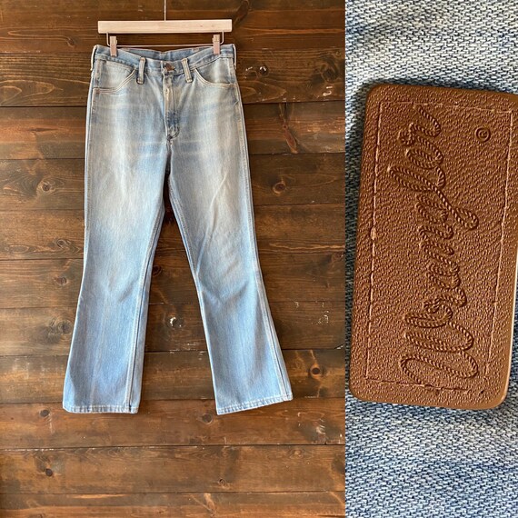 Vintage Wrangler 945 Bootcut Jeans / Light Wash / Crop Flare / - Etsy