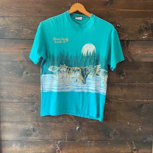 Vintage Wolf Shirt - Etsy