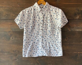 White Vintage Blouse - Etsy