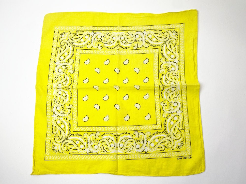 Vintage American Made Bandanas Zero Waste Reusable Cloth 100% Cotton ...