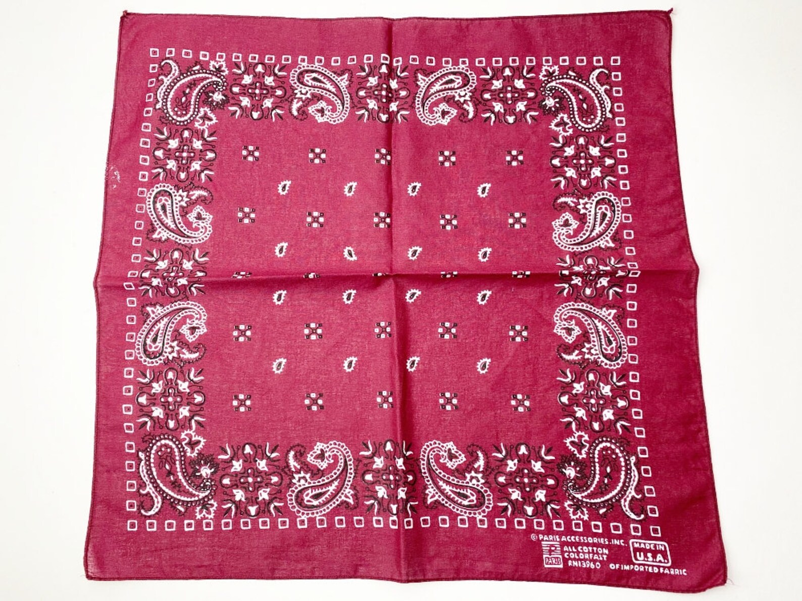 Vintage American Made Bandanas - Zero Waste Reusable Cloth - 100% ...