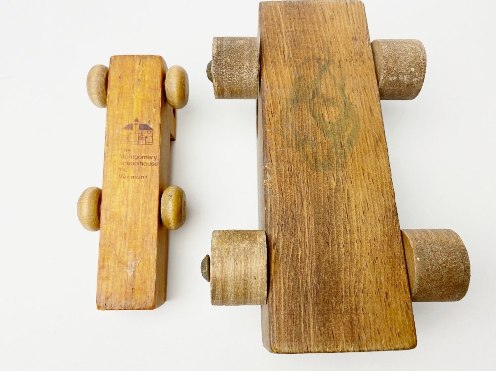 Vintage Wooden Car Van or Bus Handmade Solid Wood - Etsy