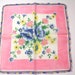 Vintage Handkerchief Zero Waste Reusable Tissue Pink Yellow Blue Floral ...