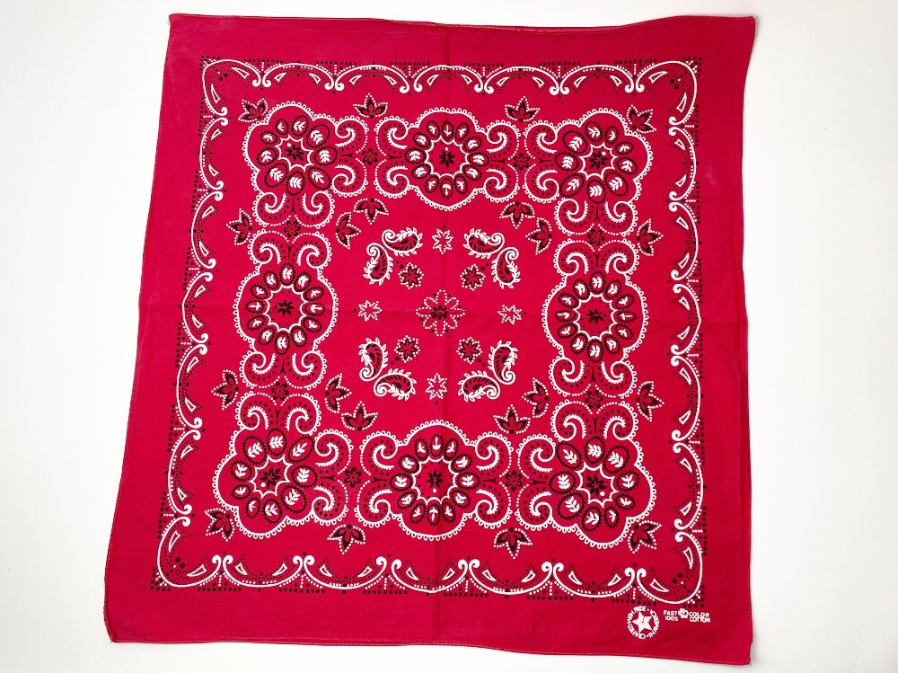 Vintage American Made Bandanas - Zero Waste Reusable Cloth - 100% ...
