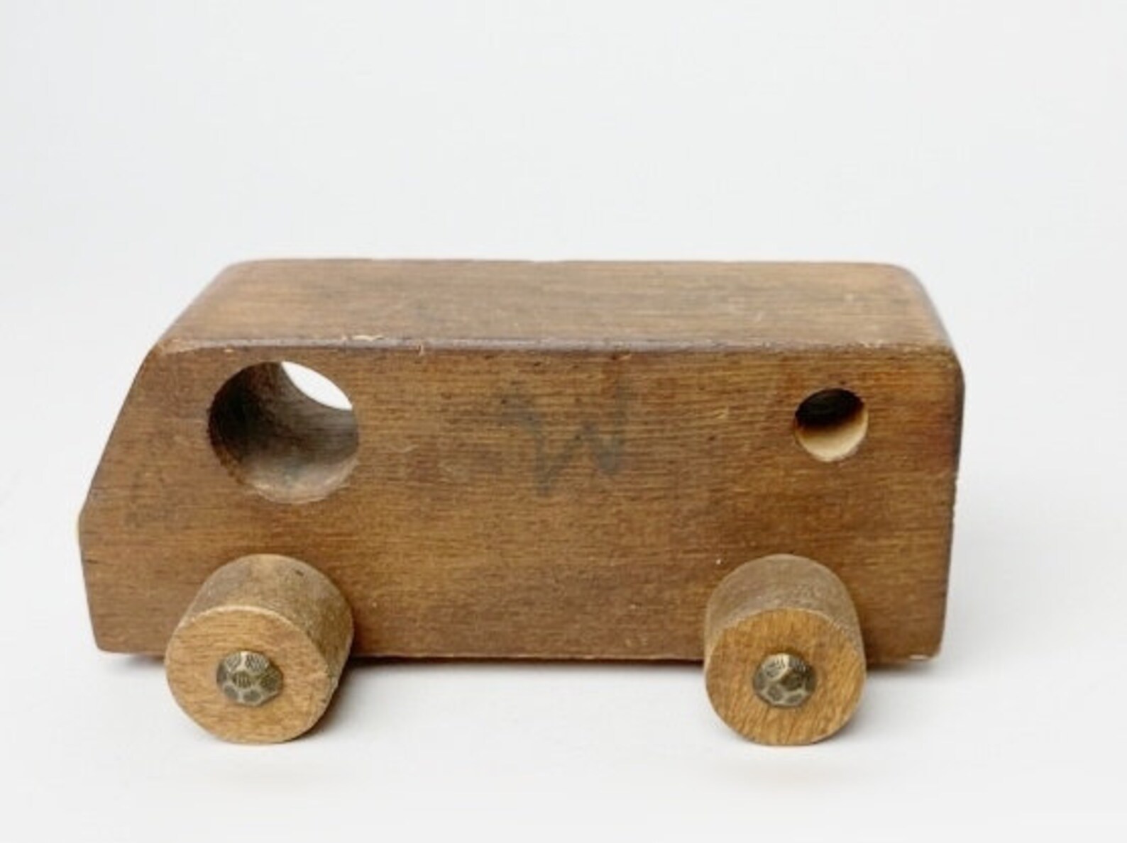 Vintage Wooden Car Van or Bus Handmade Solid Wood - Etsy