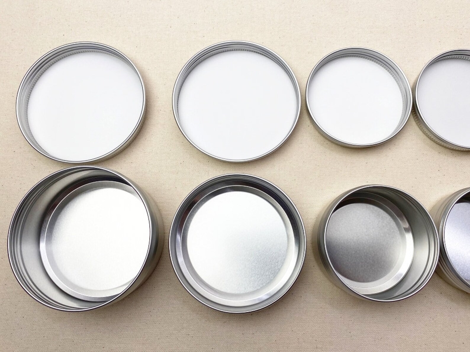 Aluminum Round Metal Tin Various Sizes Shampoo Bar Travel - Etsy