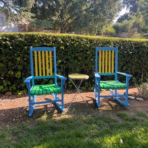 Colorful Rocking Chair Tie-dye: Custom Painted - Etsy