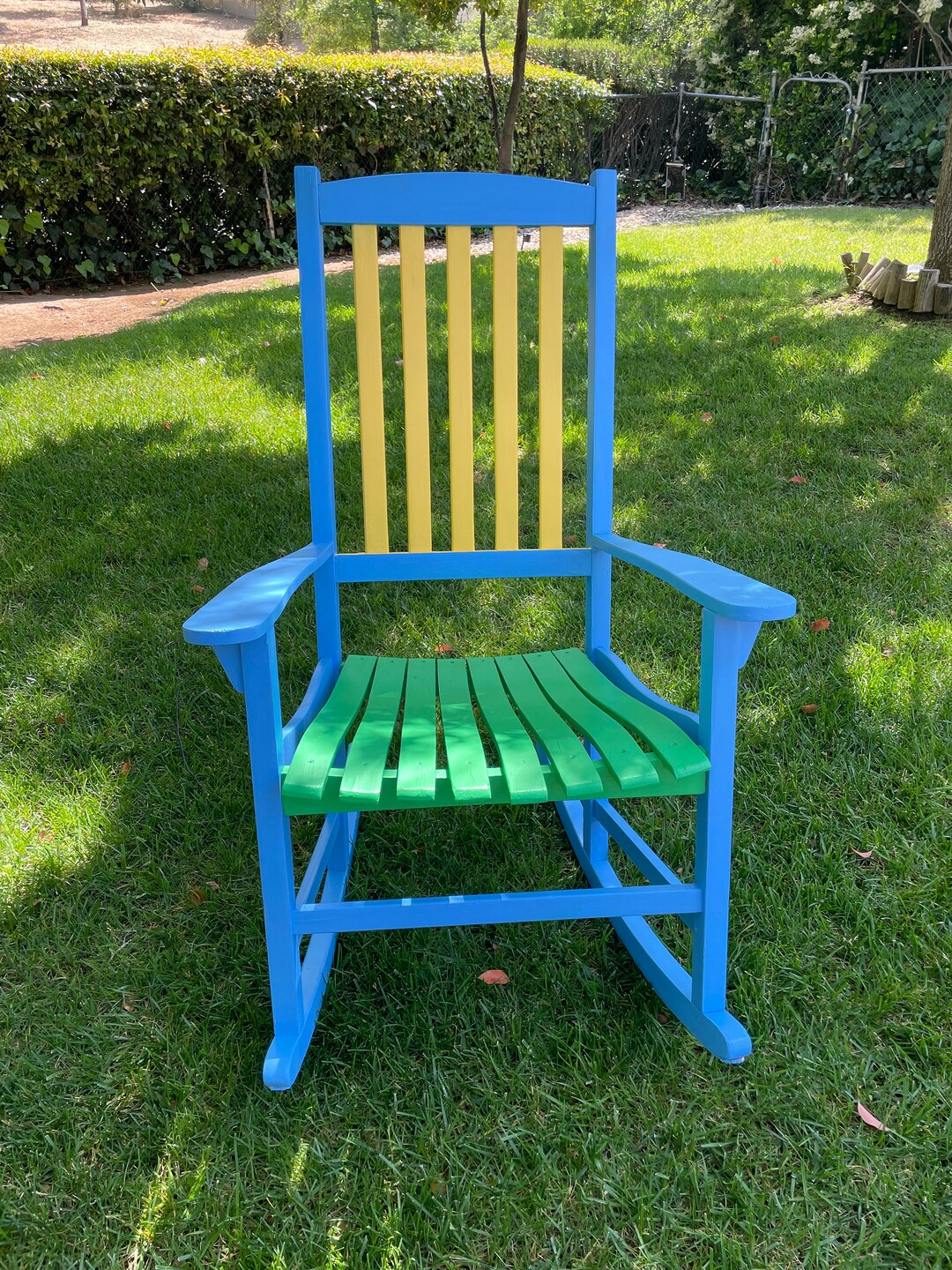 Colorful Rocking Chair Tie-dye: Custom Painted - Etsy