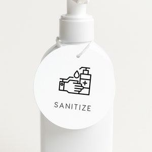 Sanitizer Tag / Label Template INSTANT DOWNLOAD COVID Sanitizing ...