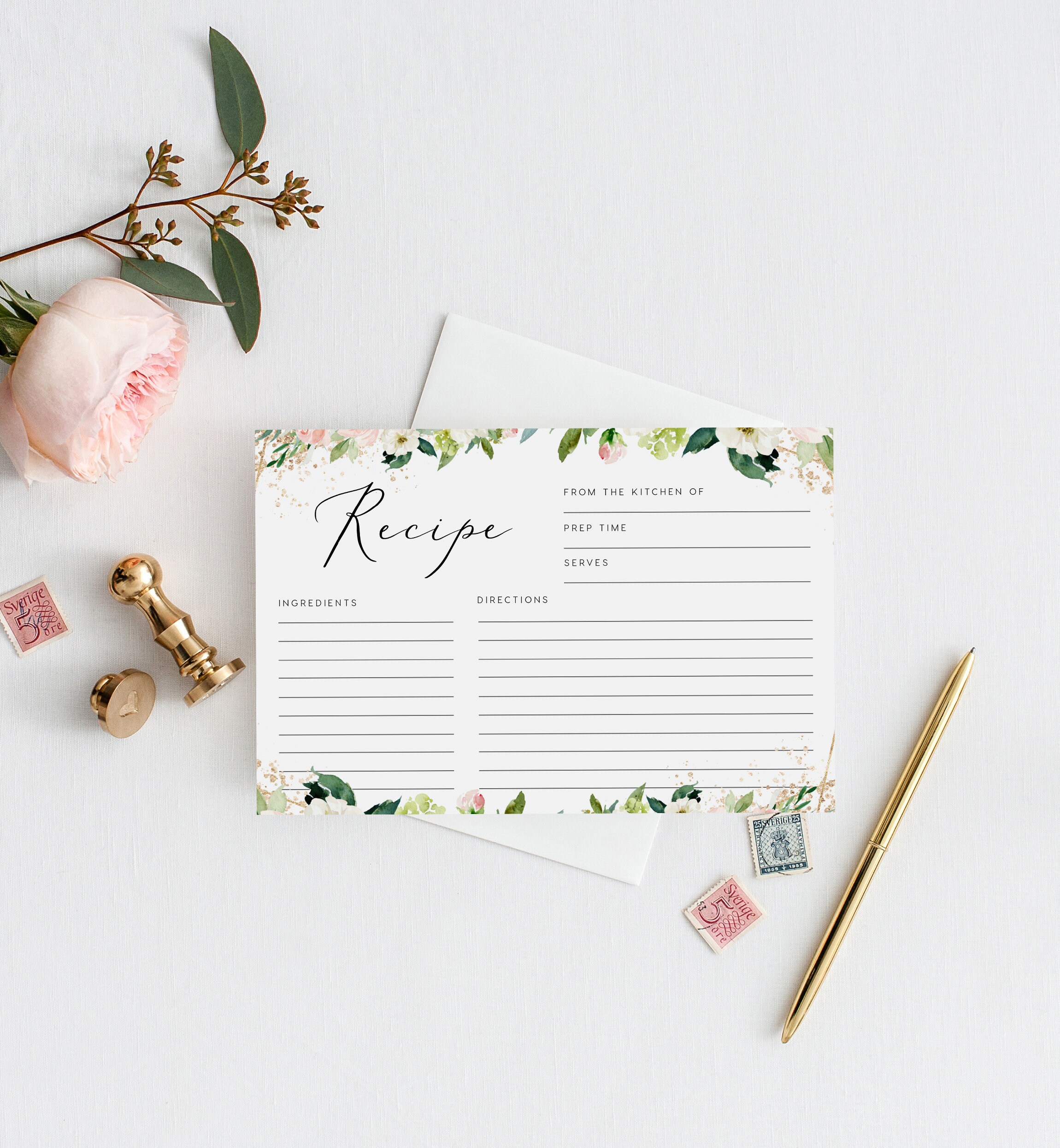 Recipe card INSTANT DOWNLOAD Bridal shower Hens night | Etsy