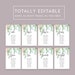 Baby Shower Seating Chart Small Cards INSTANT DOWNLOAD, Editable Pdf ...