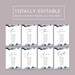 Baby Shower Seating Chart Small Cards INSTANT DOWNLOAD, Editable Pdf ...