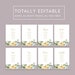 Baby Shower Seating Chart Small Cards INSTANT DOWNLOAD, Editable Pdf ...