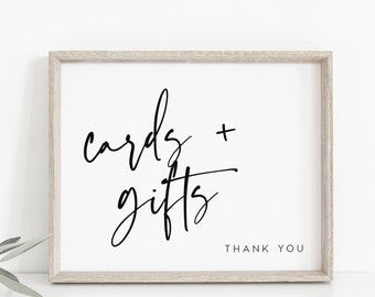 Cards & Gifts Sign, INSTANT DOWNLOAD, Printable Wedding Gifts Sign, DIY ...