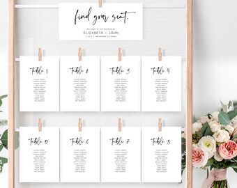 Hanging Seating Chart - Etsy