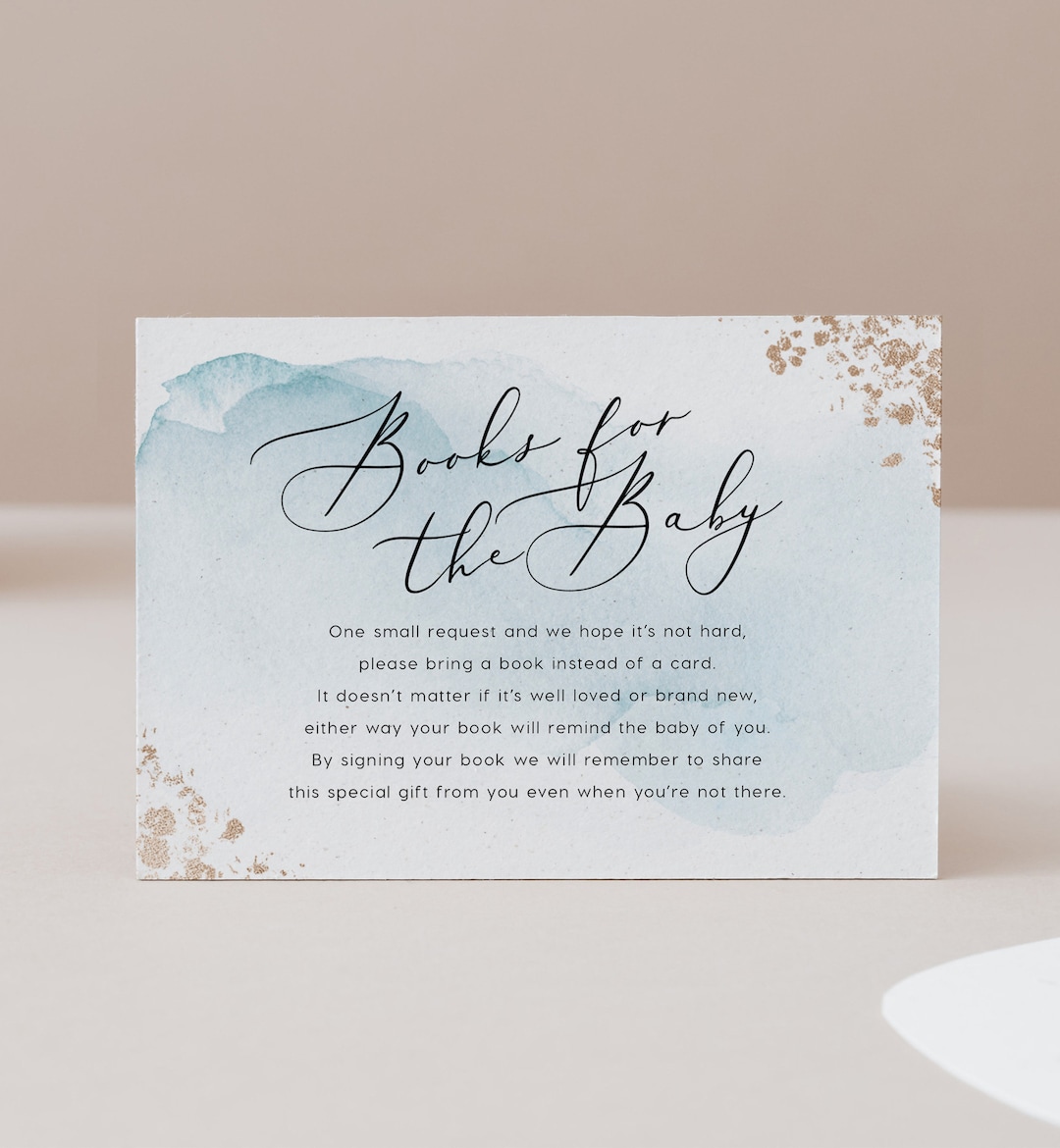 Blue Books for Baby Editable Template, INSTANT DOWNLOAD, Gender Neutral ...