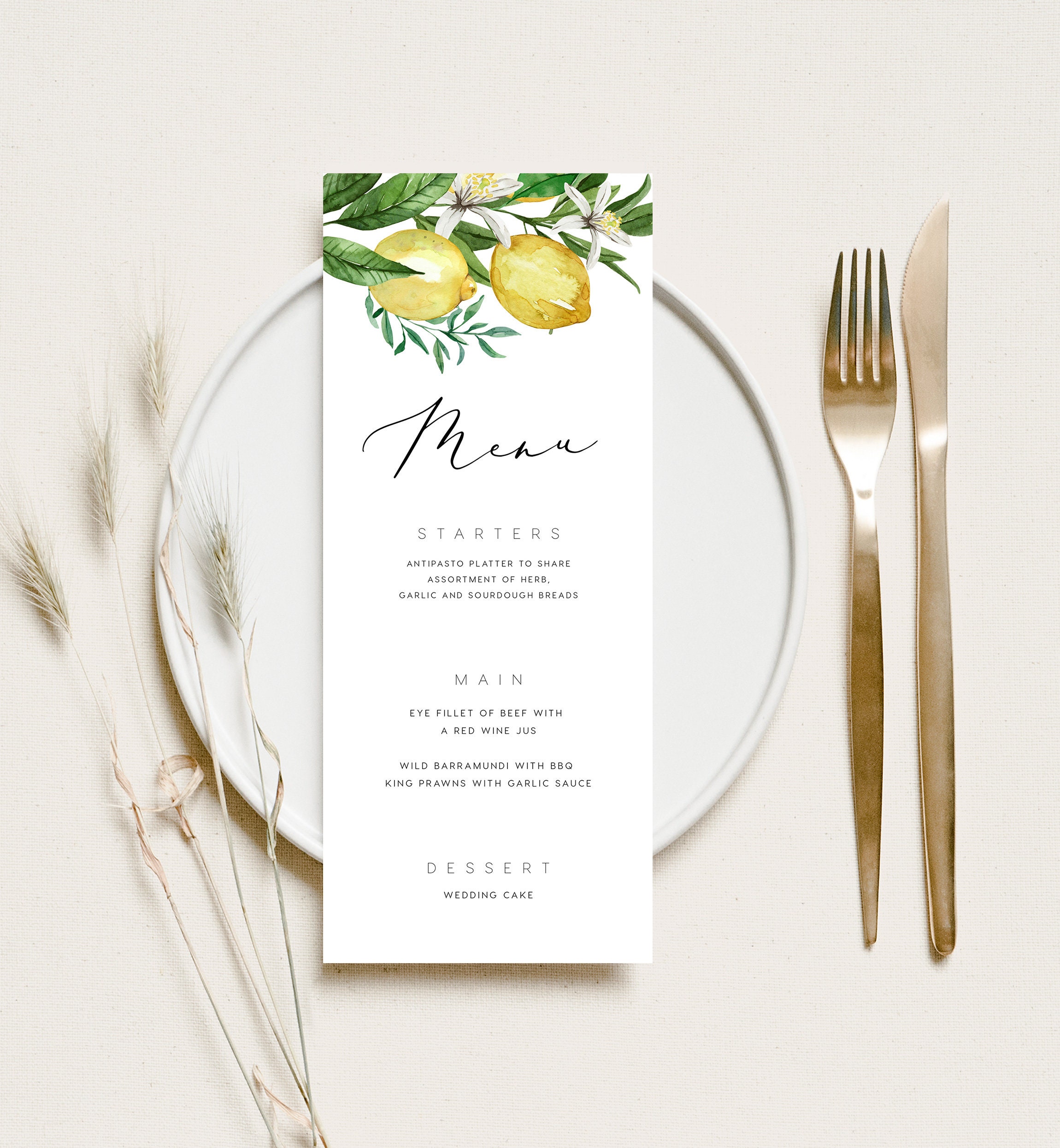 Baby Shower Menu INSTANT DOWNLOAD Lunch / Dinner Menu - Etsy