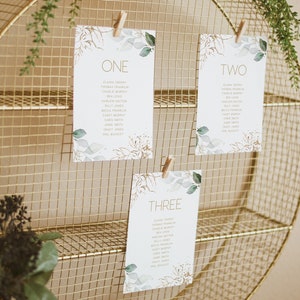 Baby Shower Seating Chart Small Cards INSTANT DOWNLOAD, Editable Pdf ...