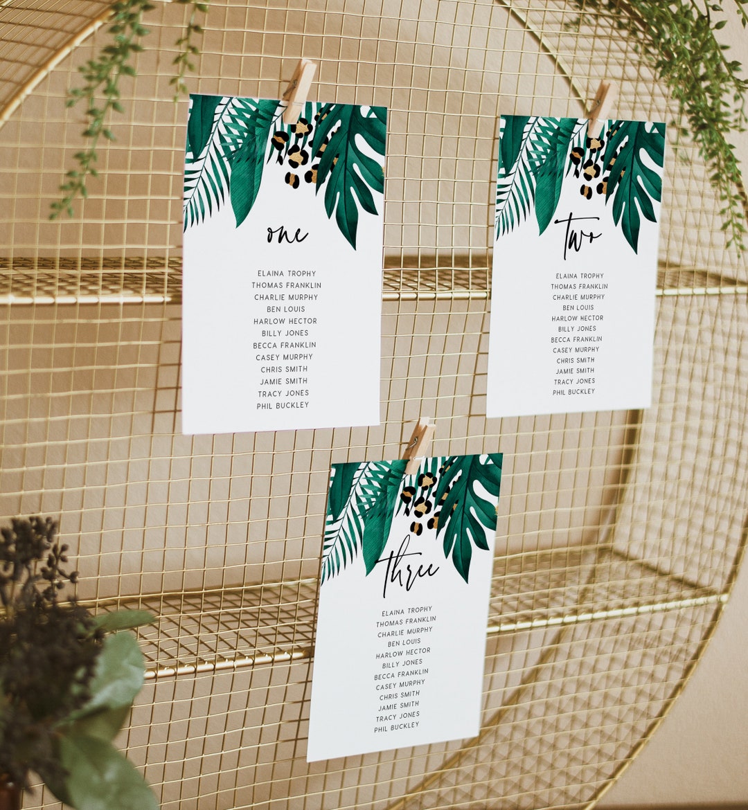Baby Shower Seating Chart Small Cards INSTANT DOWNLOAD, Editable Pdf ...