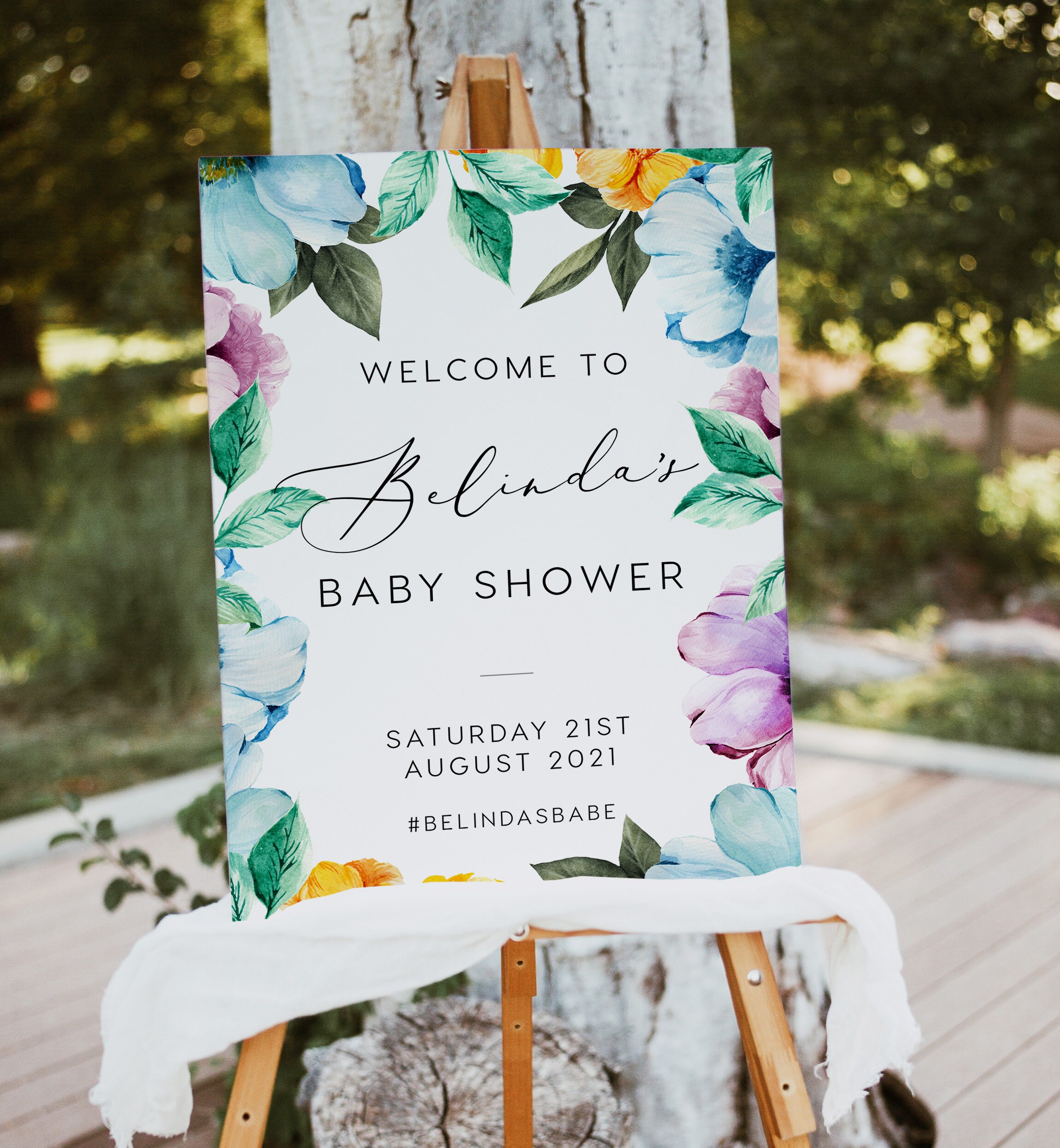 Baby shower welcome sign INSTANT DOWNLOAD Baby Shower Poster | Etsy