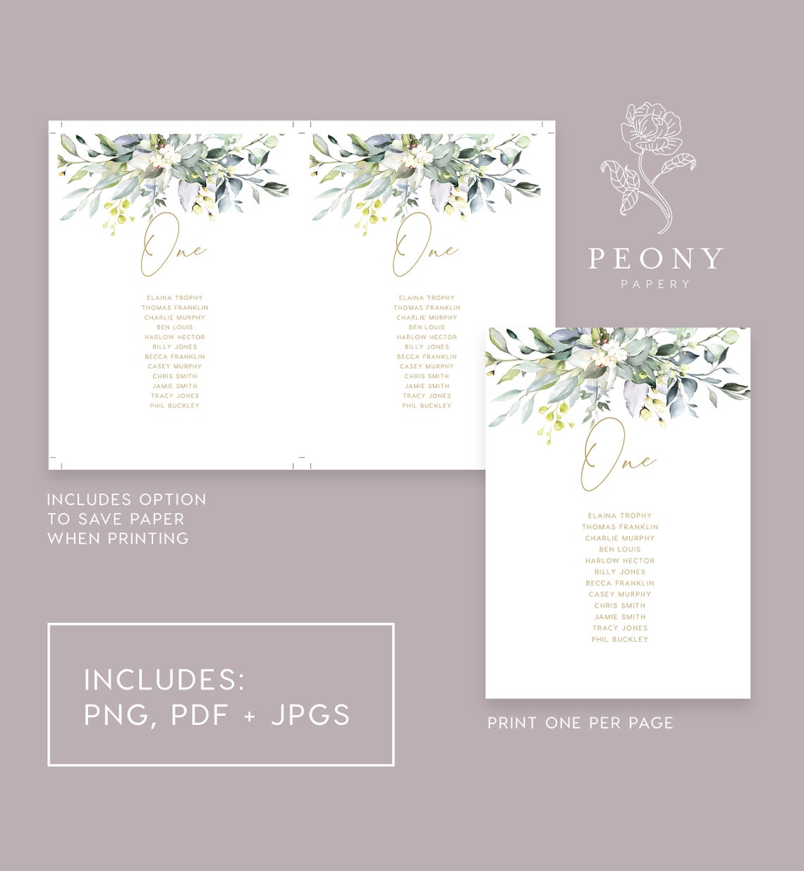 Baby Shower Seating Chart Small Cards INSTANT DOWNLOAD, Editable Pdf ...
