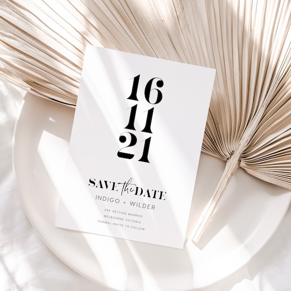 Simple Save the Date - Etsy