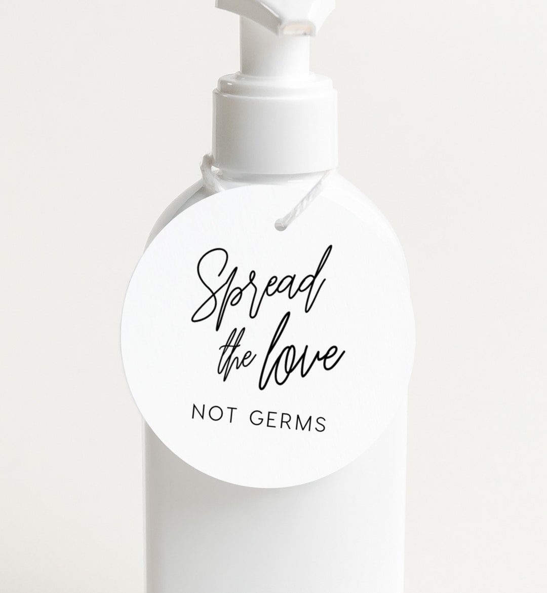 Sanitizer Tag / Label Template INSTANT DOWNLOAD COVID Sanitizing ...