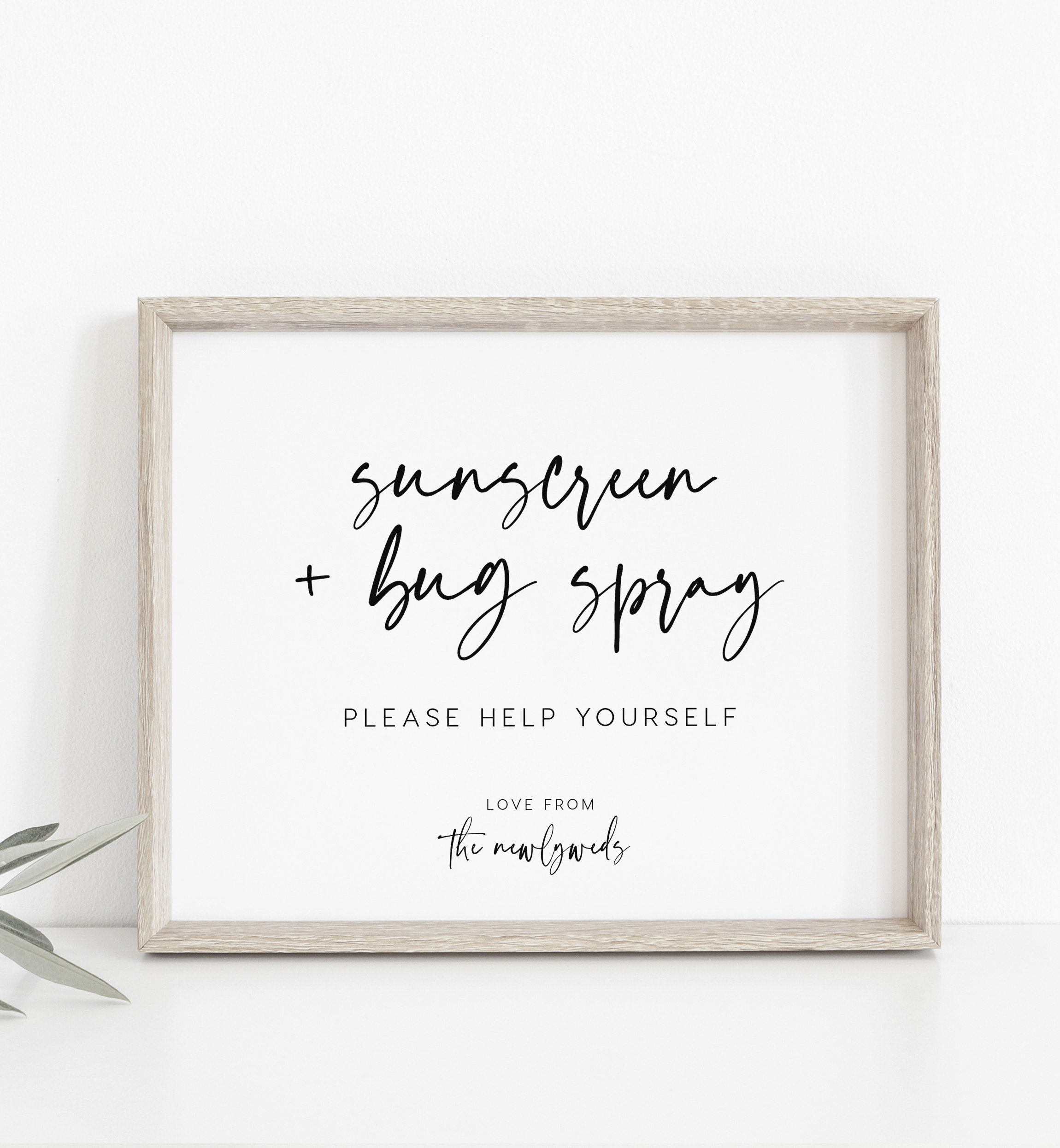 Sunscreen and Bug Spray Sign INSTANT DOWNLOAD Please take some | Etsy