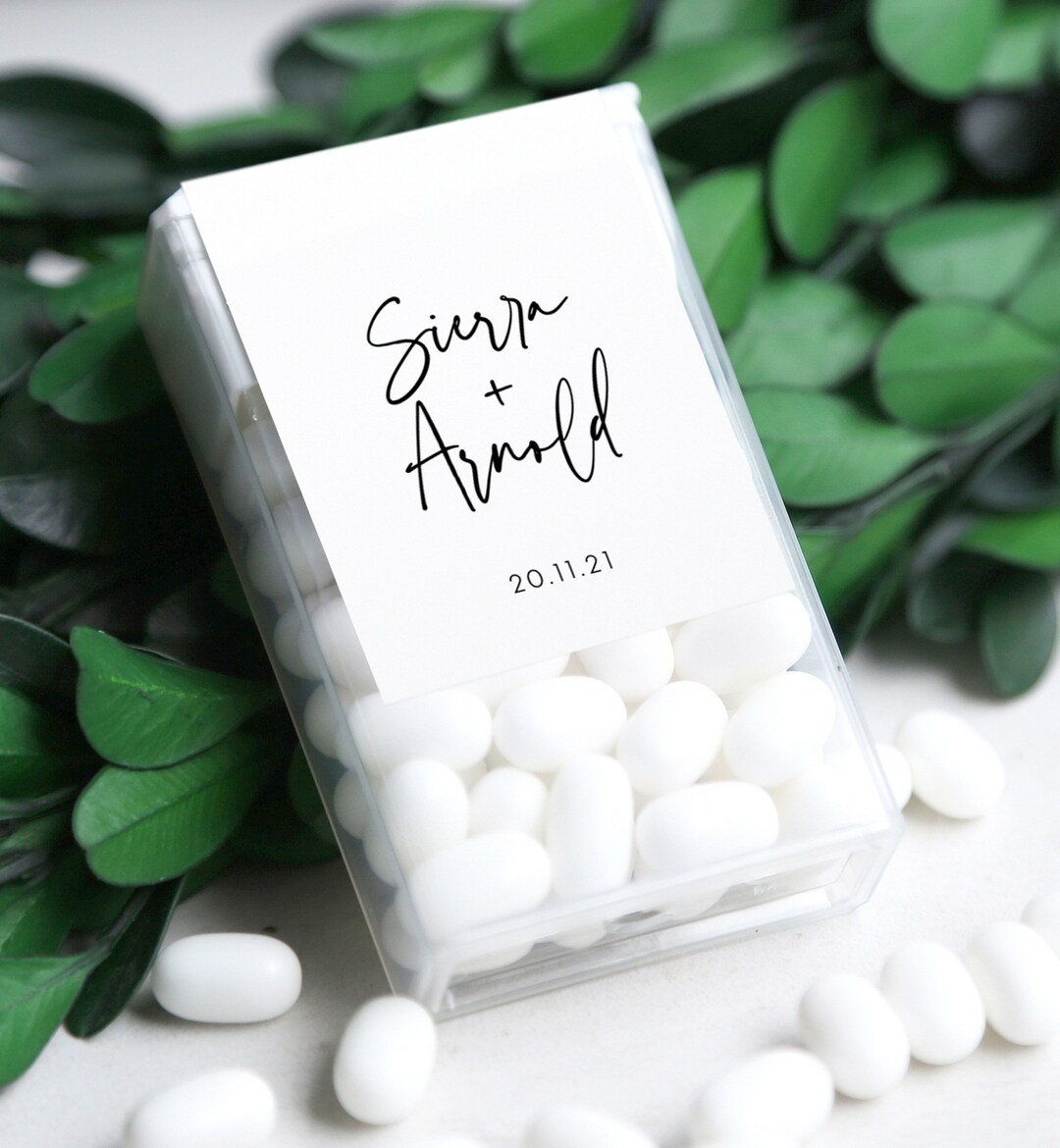 Mint Label / Sticker INSTANT DOWNLOAD, Wedding Favor, Tic Tac Sticker ...