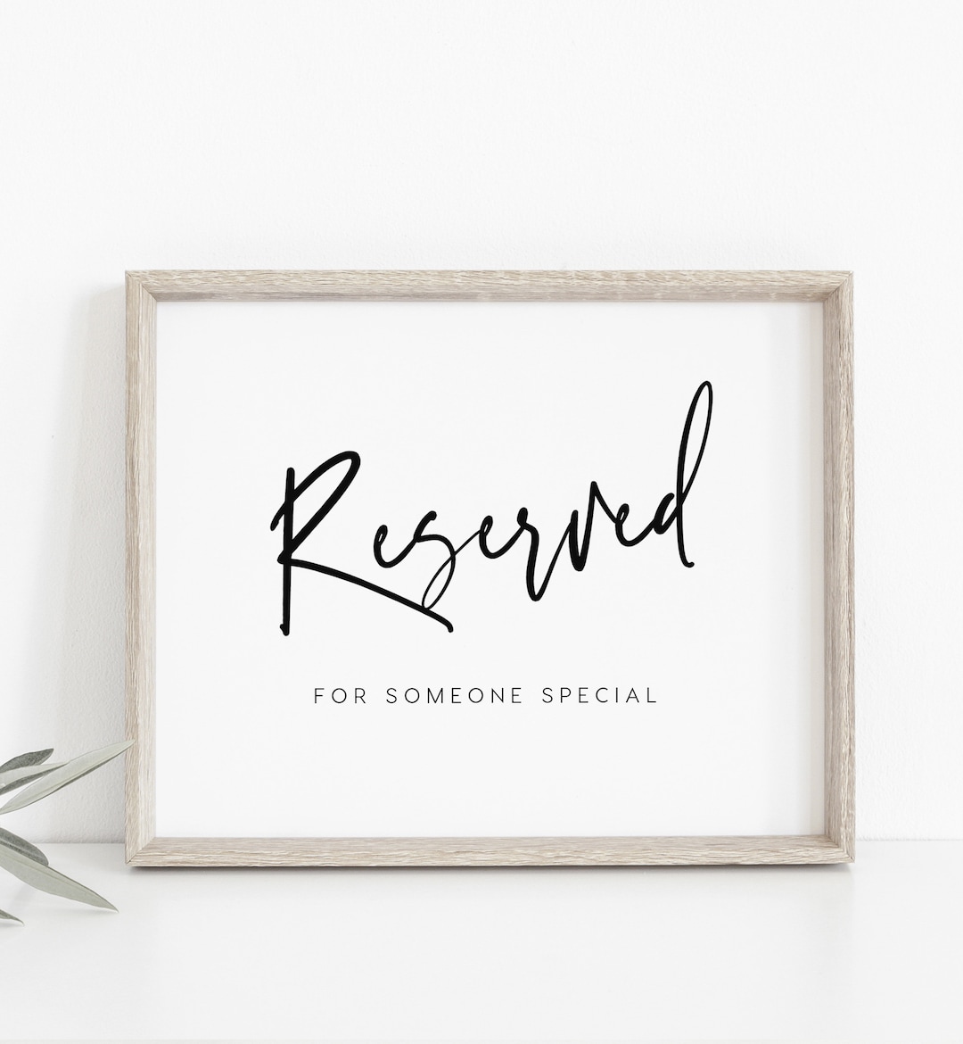 Reserved Sign Printable, INSTANT DOWNLOAD, Printable Wedding Reserved ...