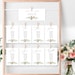 Baby Shower Seating Chart Small Cards INSTANT DOWNLOAD, Editable Pdf ...