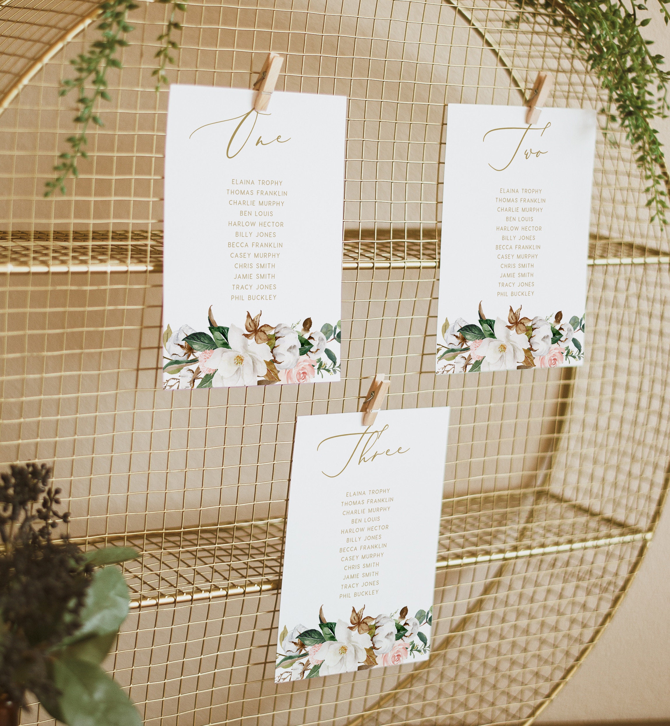 Baby Shower Seating Chart Small Cards INSTANT DOWNLOAD | Etsy