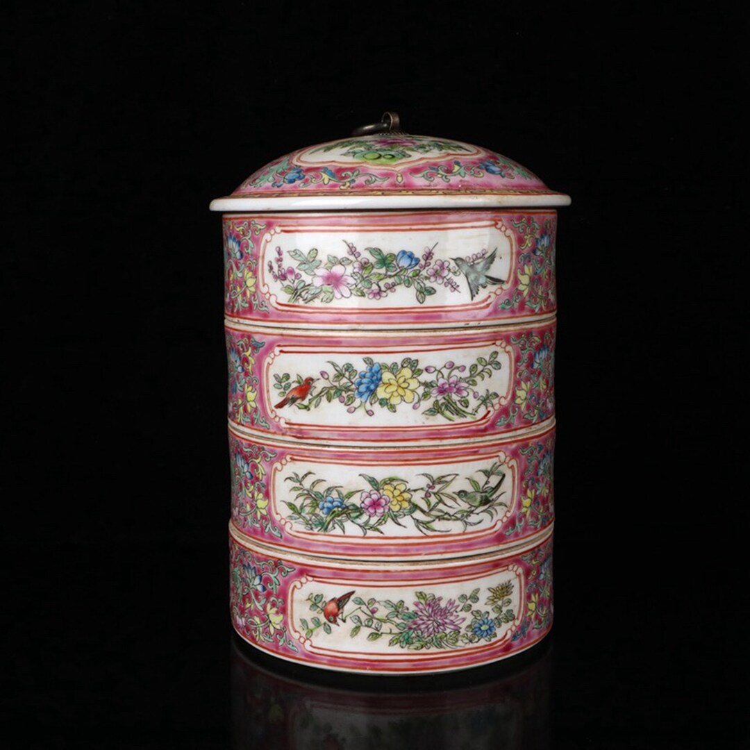Chinese Antique Ceramic Fruit Box - Etsy